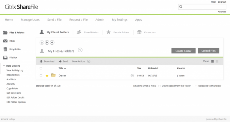 Přehled datových místností Citrix ShareFile | datarooms.org